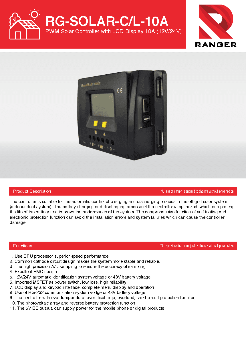 RG-SOLAR-C/L - Ranger
