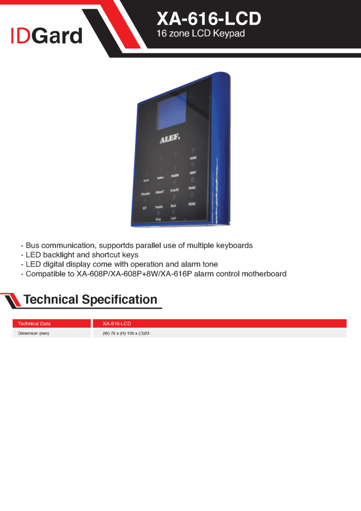Buy XA-616-LCD | Ranger Automation