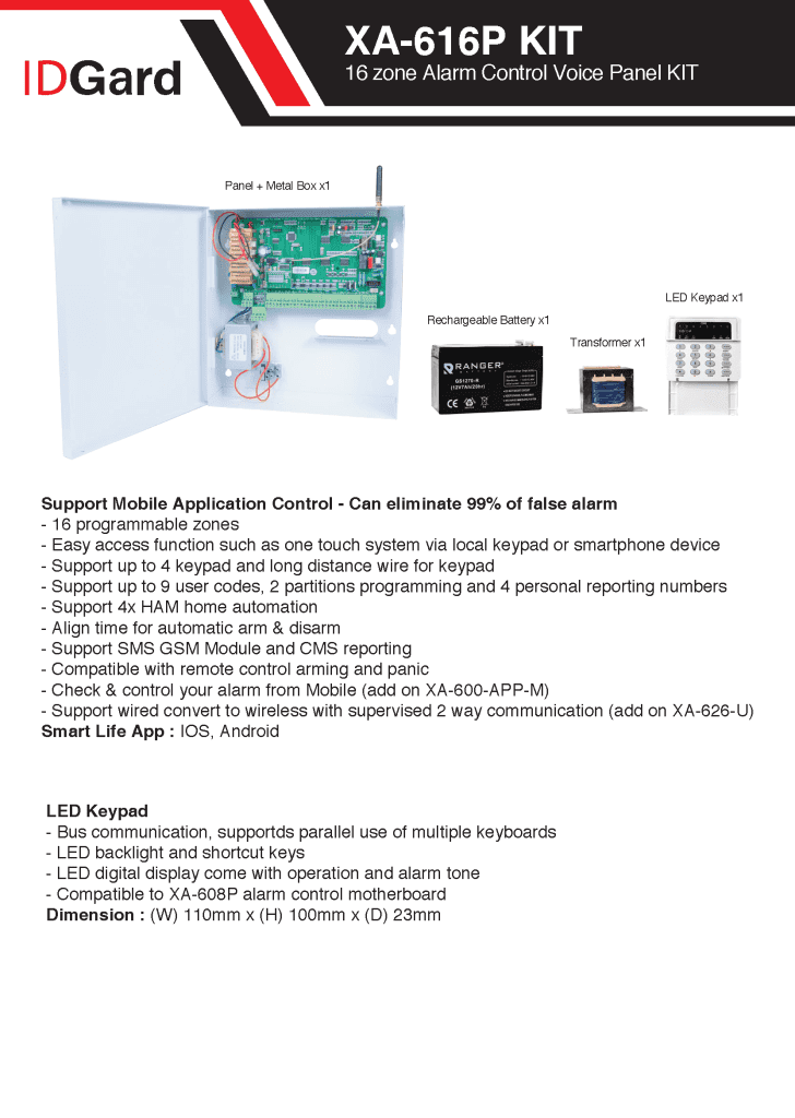 XA-616P-KIT - Ranger