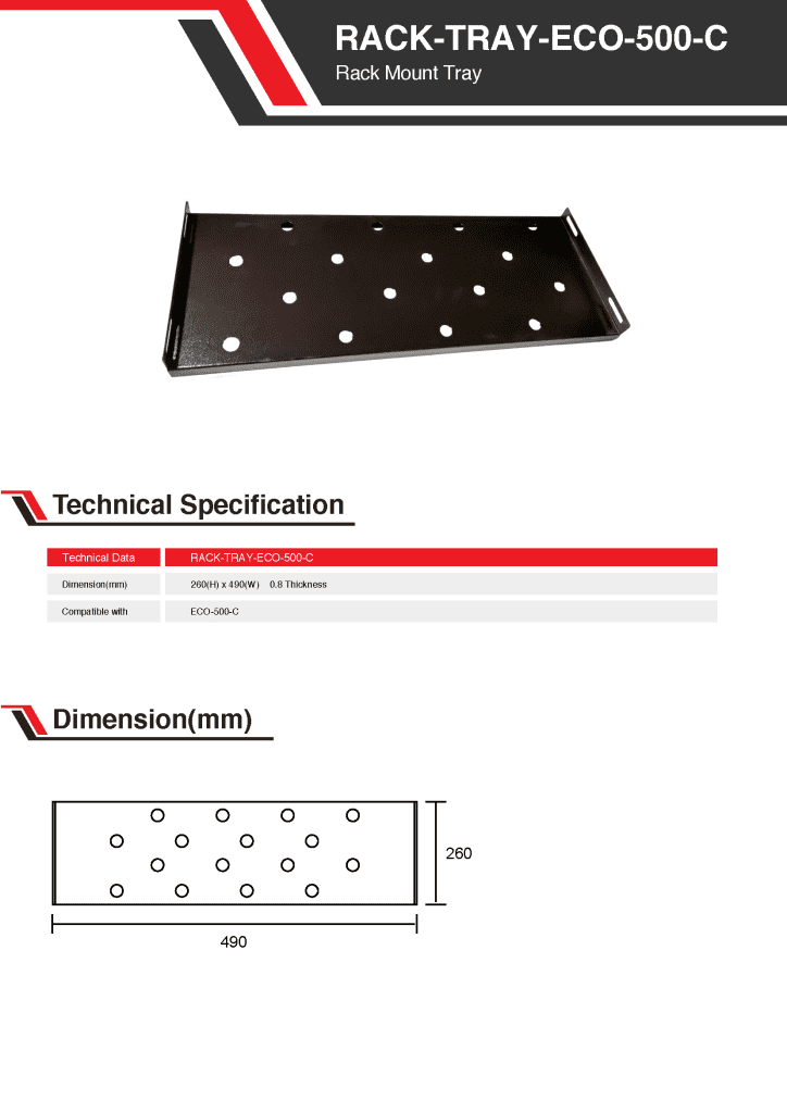 RACK-TRAY-ECO-500-C - Ranger
